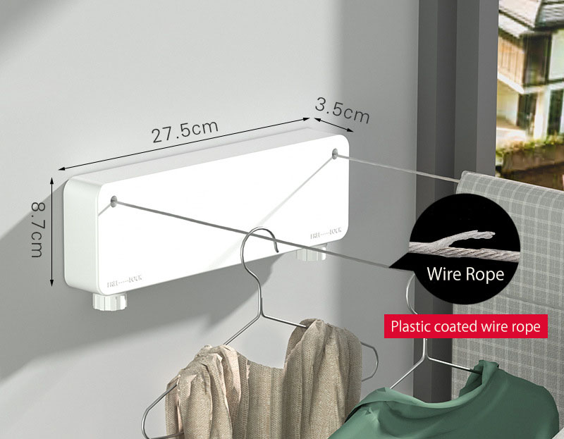 Indoor Retractable Clothesline | Sanliv Bathroom Accessories for Hotel ...