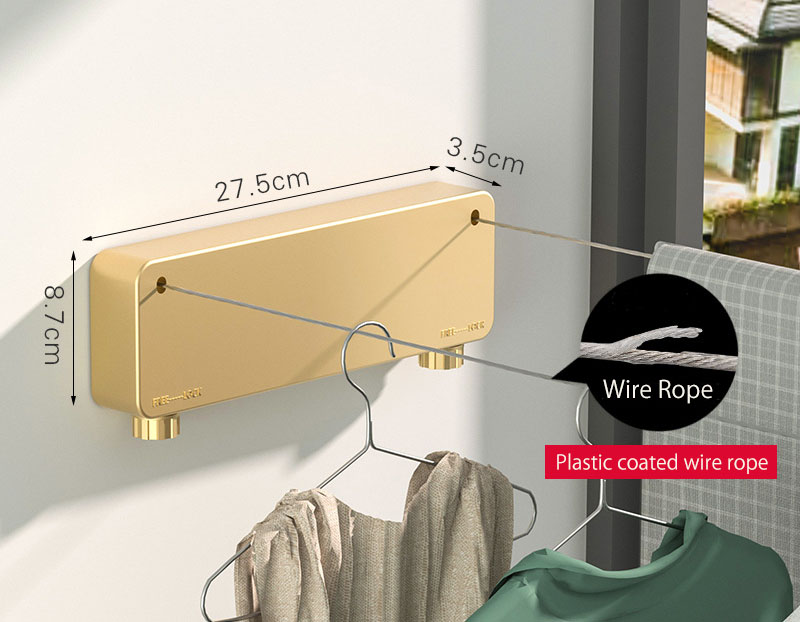 Indoor Retractable Clothesline | Sanliv Bathroom Accessories for Hotel ...