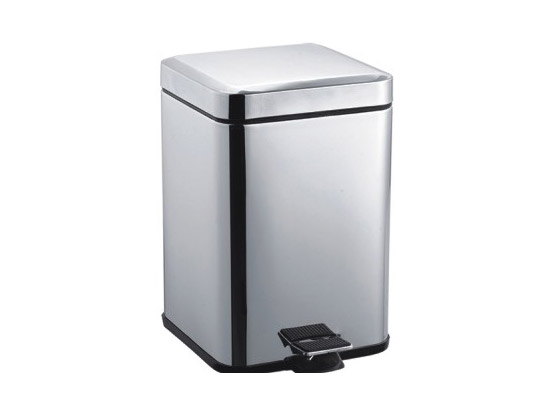 Foot Pedal Stainless Steel Square Dustbin/Trash Can | Sanliv Pedal ...